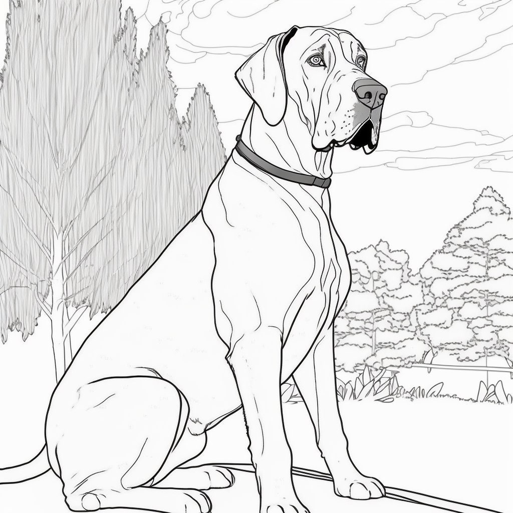 10 Printables Dog Coloring Pages Instant Digital Download PDF - Etsy