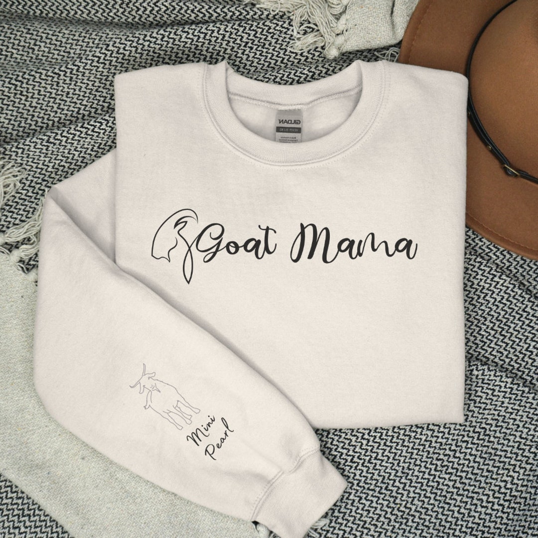 Personalized Goat Sweatshirt, Custom Goat Mama Sweatshirt, Gift for ...
