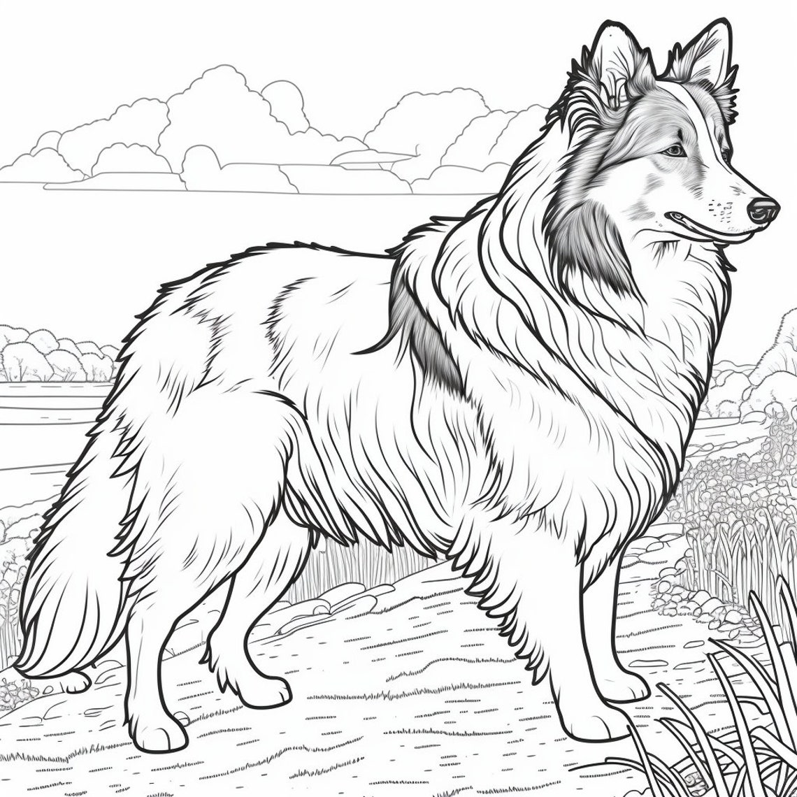 10 Printables Dog Coloring Pages Instant Digital Download PDF - Etsy UK