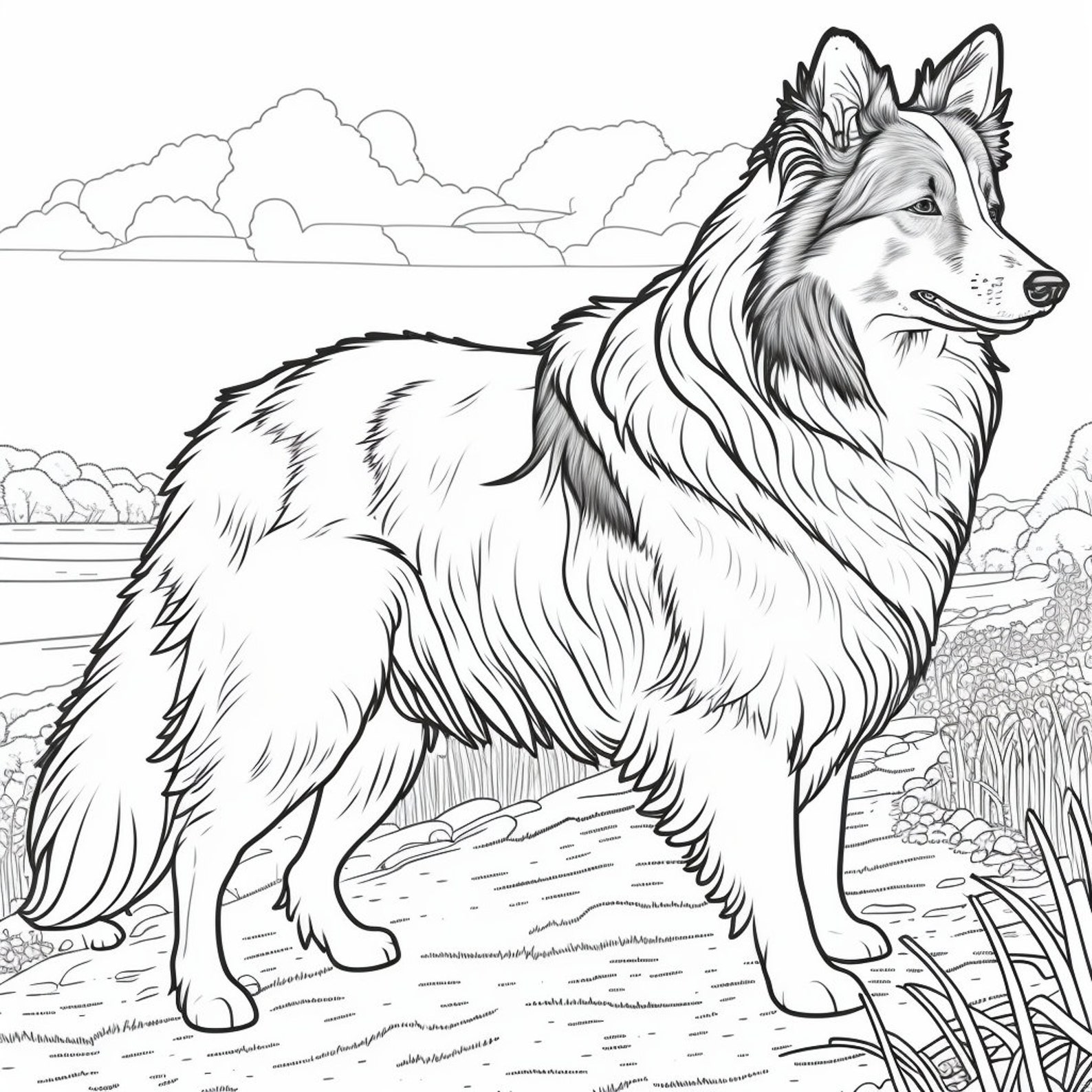 10 Printables Dog Coloring Pages Instant Digital Download PDF - Etsy