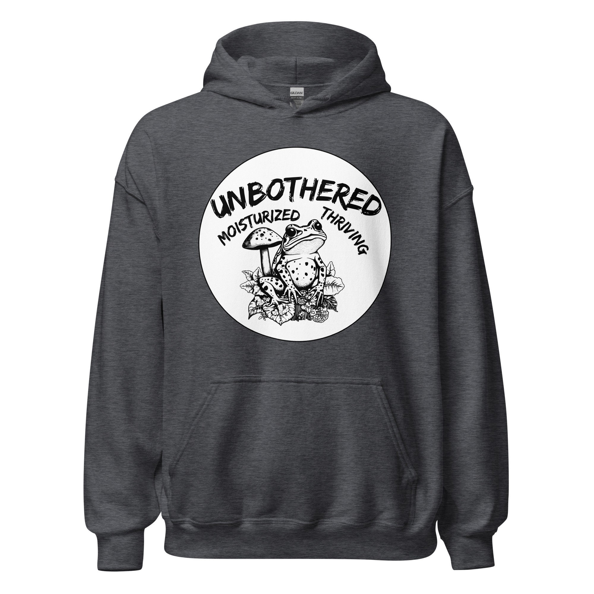 Unbothered Moisturized Thriving Frog Unisex Hoodie Gift for - Etsy