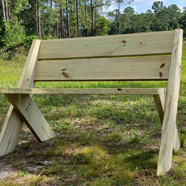 Garden Bench Plans - Etsy
