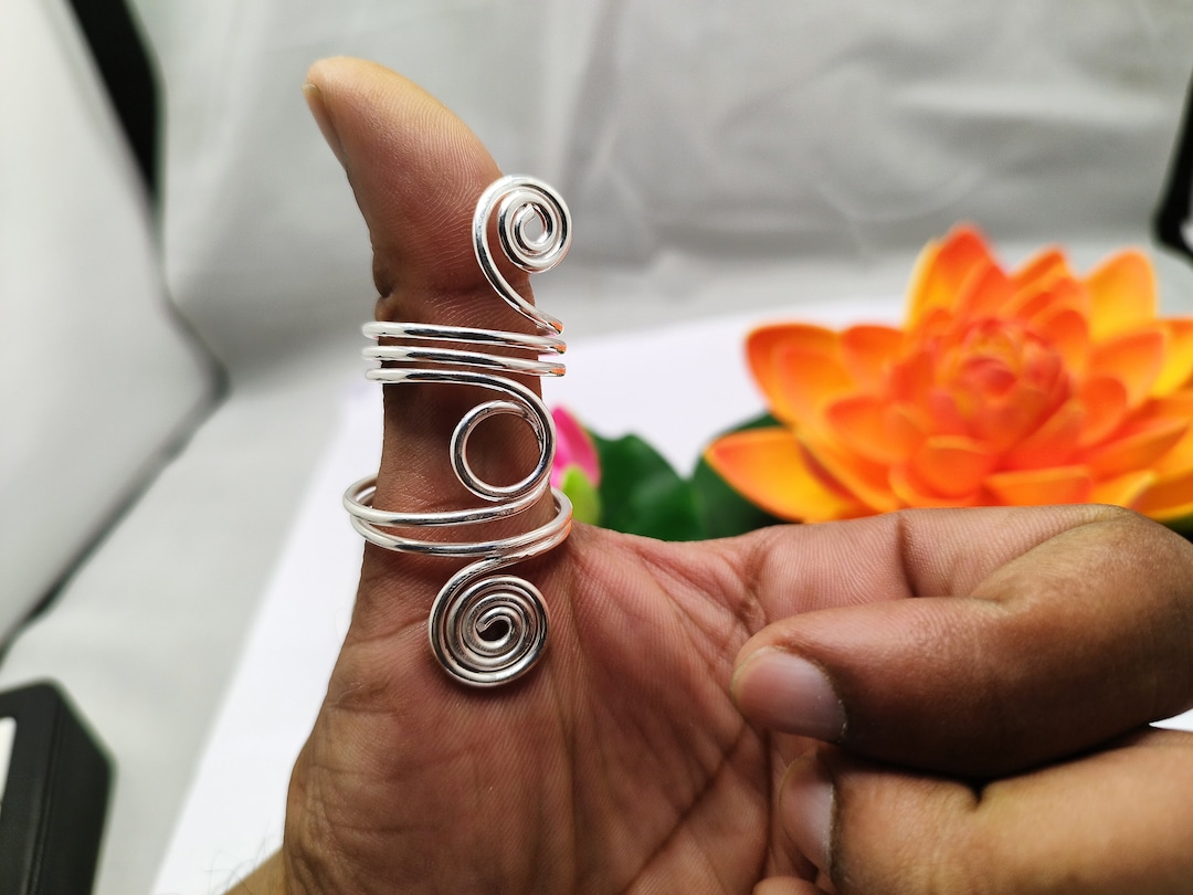 Thumb Splint MCP 925 Silver Ring MCP Hyperextension Splint - Etsy