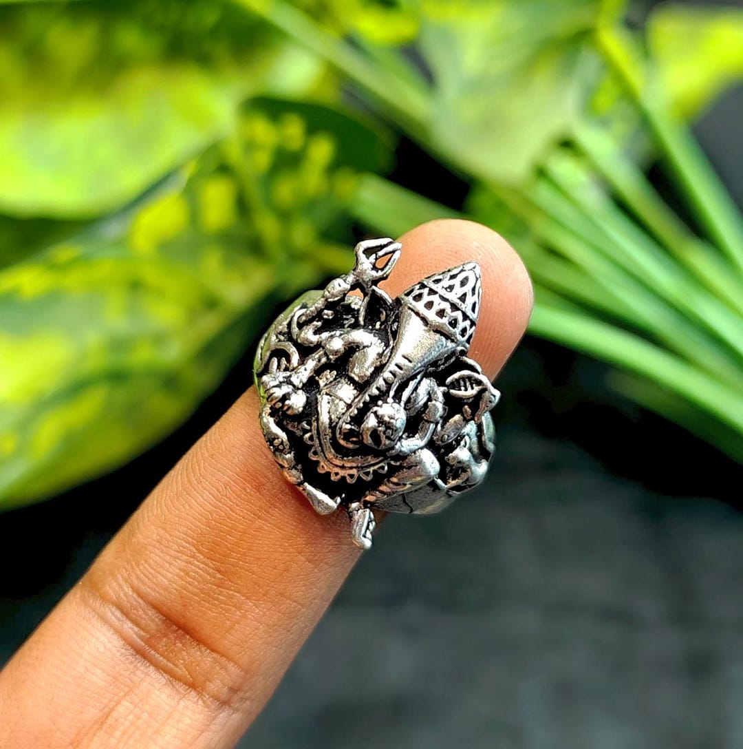 Thai Amulet Ring, Good Luck, God Success, Hindu, Ganesh, Lord Ganesha ...