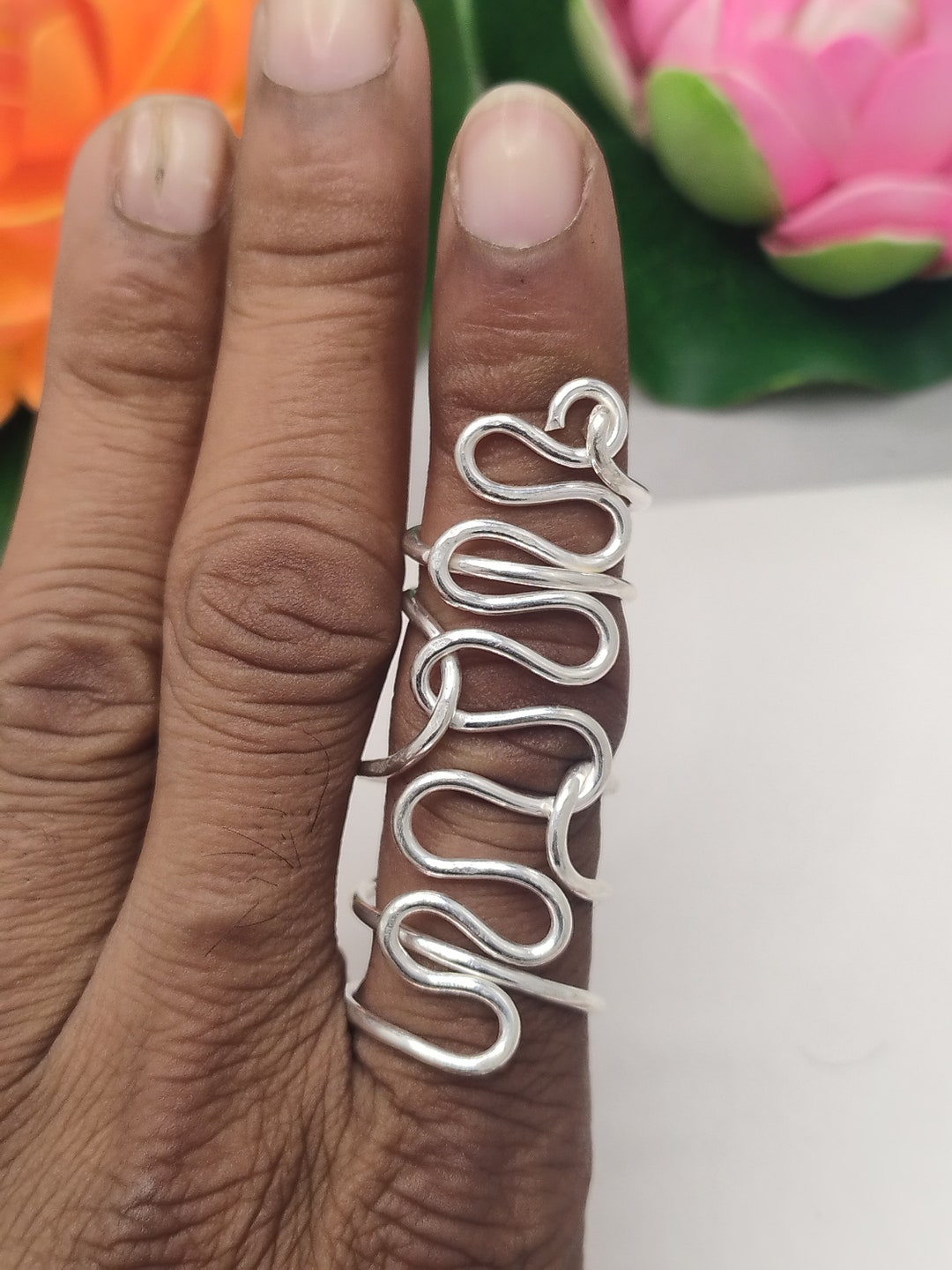 Full Finger All Three Joints Support Ring, Arthritis Trigger Splint ...