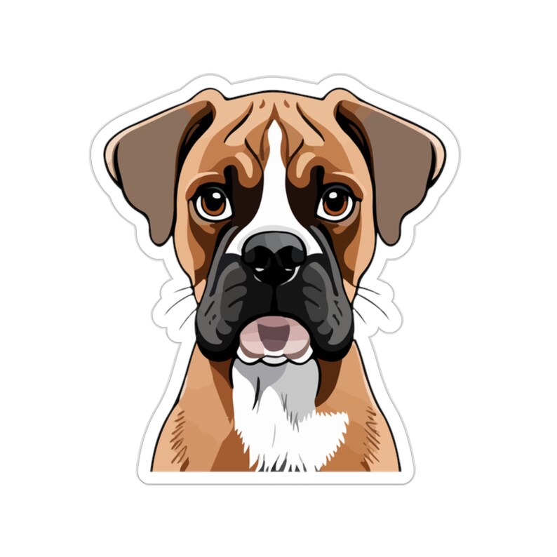 Boxer Sticker Boxer Dog Gift - Etsy