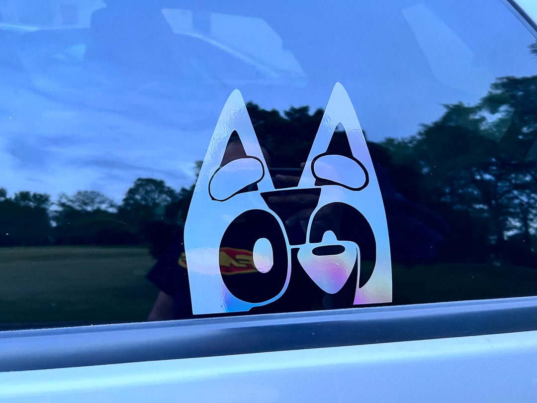 Bluey Inspired Bluey Decal Bluey on the Window Kid Decal - Etsy UK