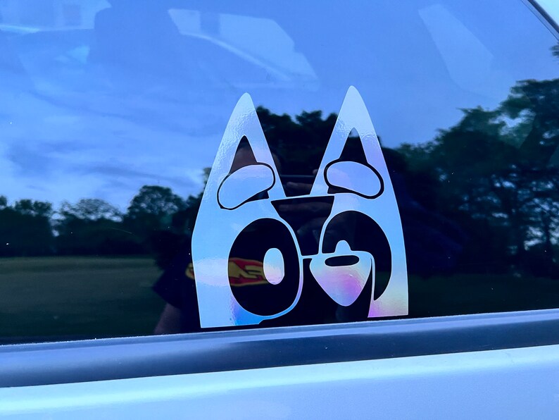 Bluey Inspired Bluey Decal Bluey on the Window Kid Decal - Etsy UK
