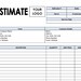 Editable Business Estimate Invoice Template (PDF & Word) - Etsy