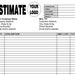 ESTIMATE-INVOICE Lined Template | Printable Form | Gray Style Edition ...