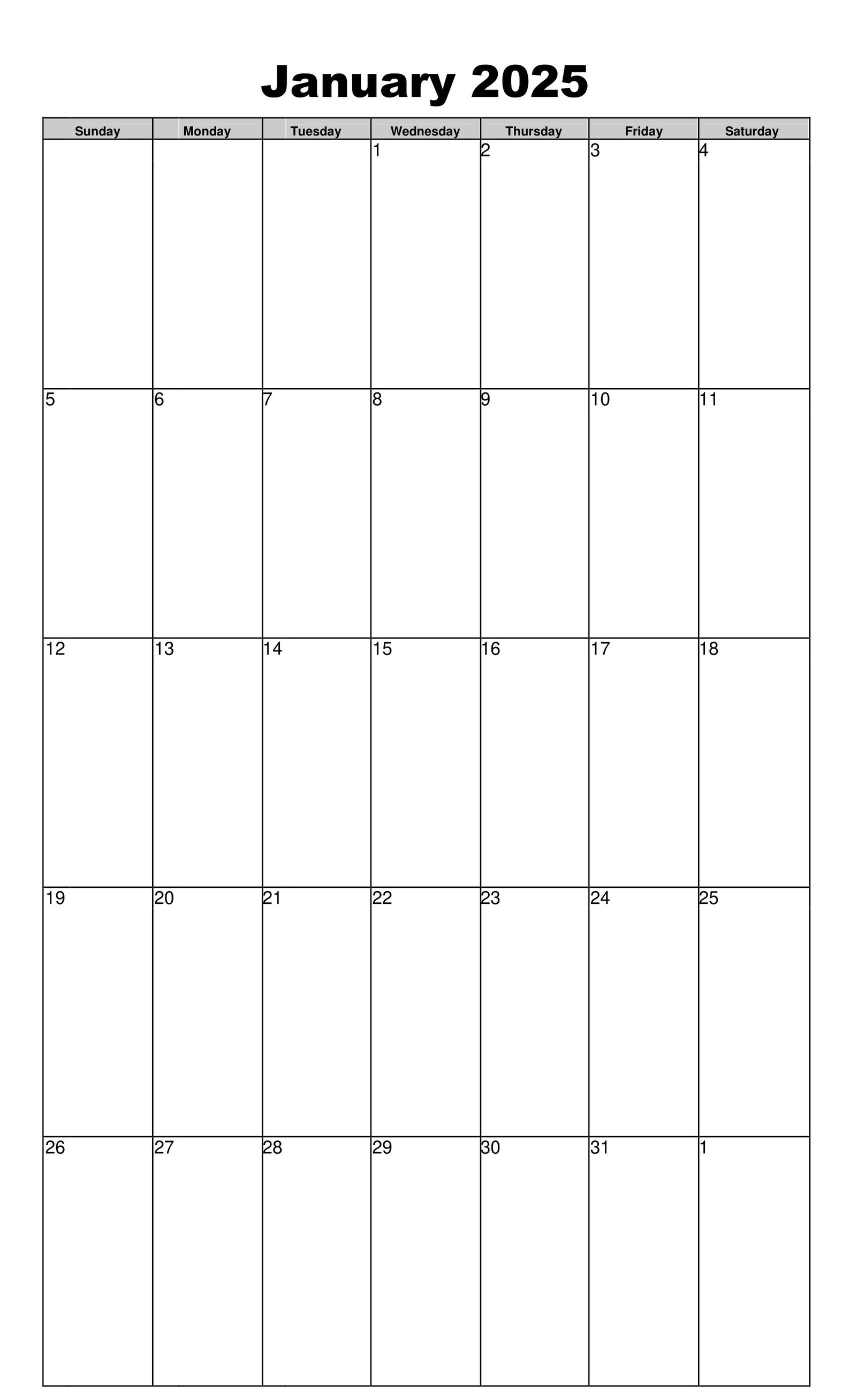 12 Month Printable Calendar: Blank | Self Type (digital Download) - Etsy
