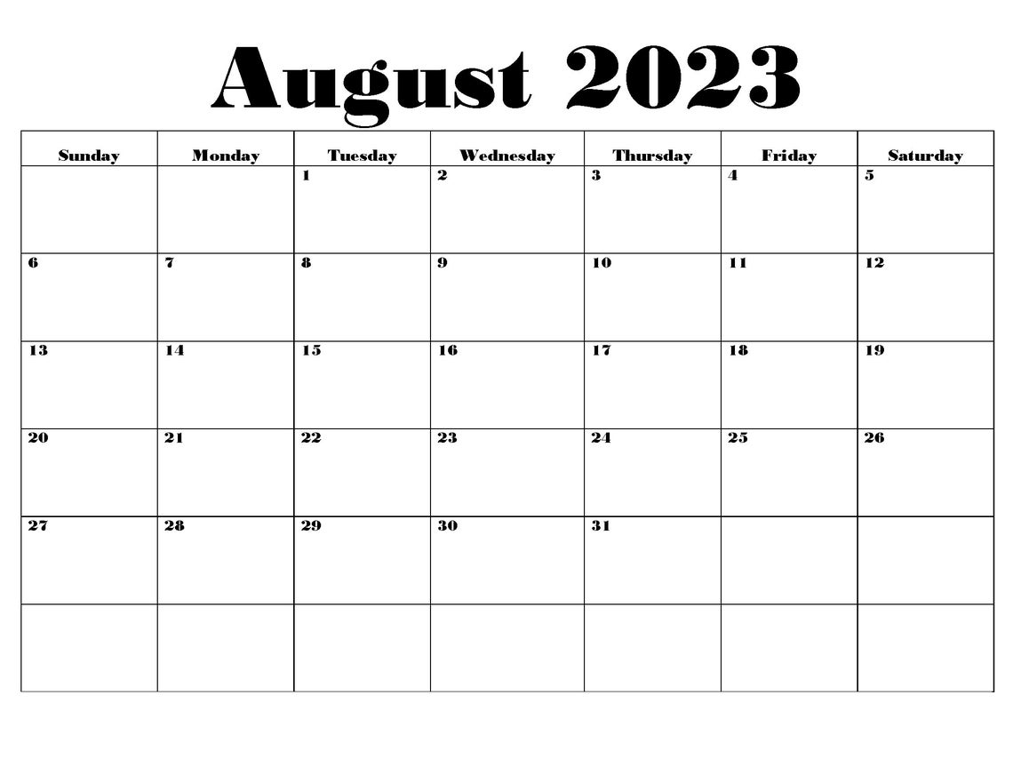 13 Month Calendar| July 2023-july 2024 | Printable| Instant ...