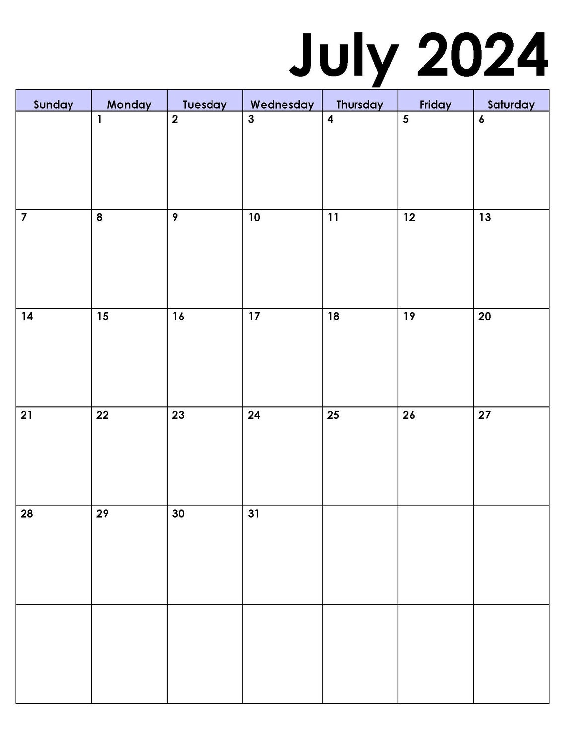 12 Month Editable Calendar: Pale Blue, Lined (printable Digital ...