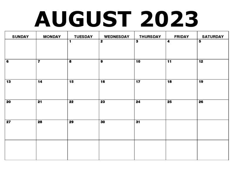 Fiscal School Year Calendar August 2023-july 2024 | Printable| Instant ...