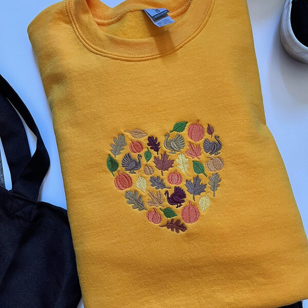 Embroidered Sweatshirt - Etsy