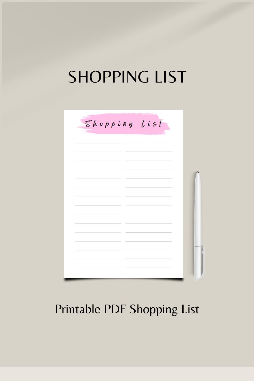 Shopping List, Grocery List, Printable Grocery List, Printable Shopping ...