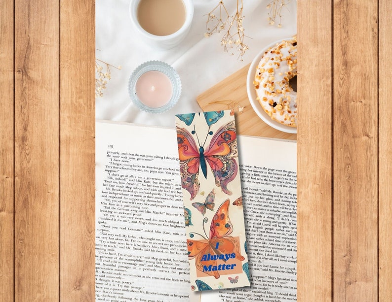Book Mark | Bookworm | Printable Bookmarks | Butterfly Bookmarks ...