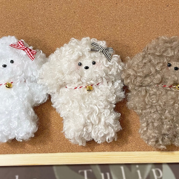 Handmade Plush Root Twisting Rod Puppy, Plush Animal, Kawaii Puppy ...