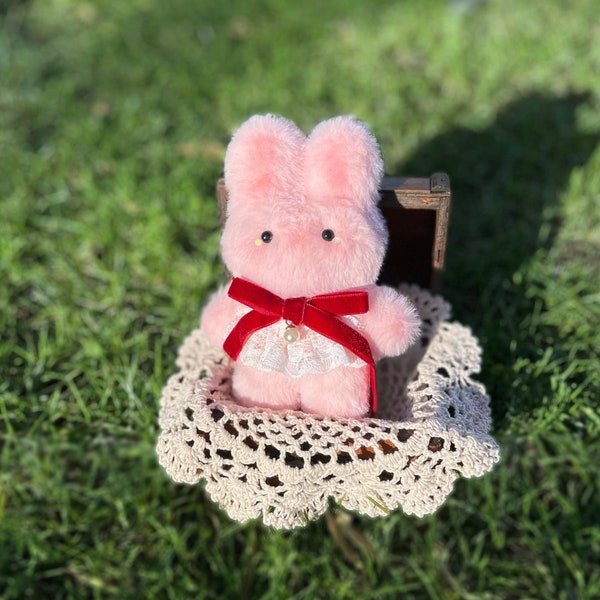 Pink Rabbit Plush Toy - Etsy
