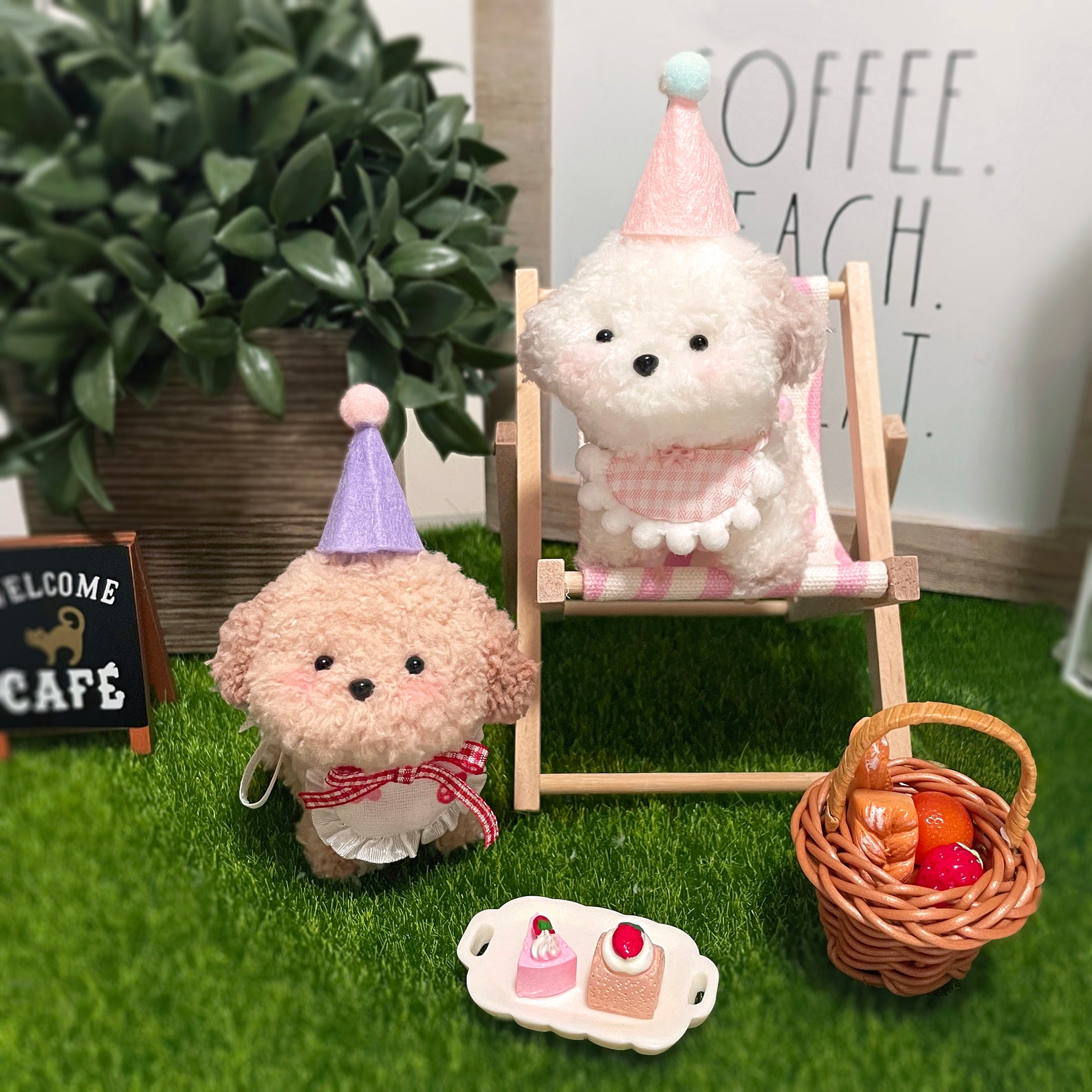 Handmade Plush Root Twisting Rod Puppy, Plush Animal, Kawaii Puppy ...