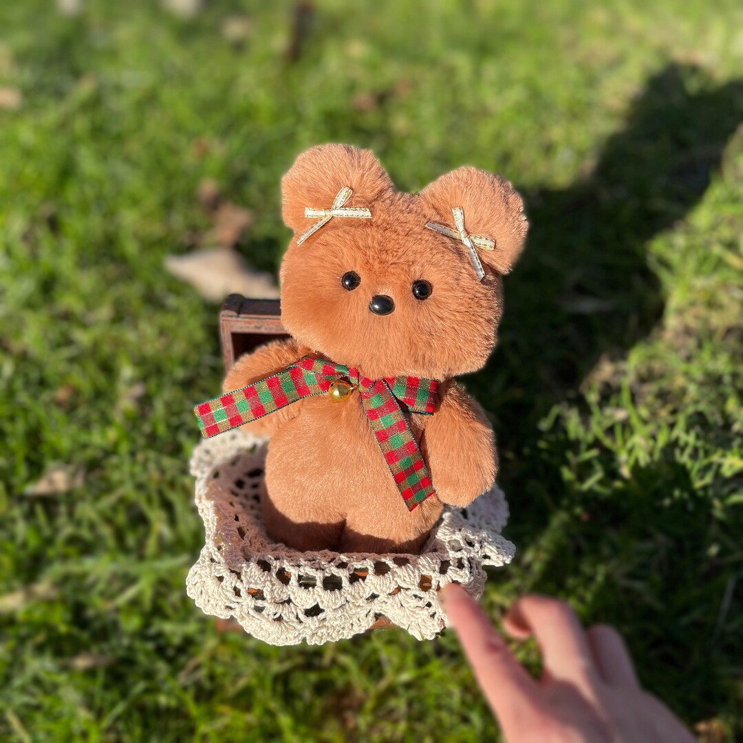 Handmade Kawaii Plush Bear Cute Gingerbread Bear Plushie Toy - Etsy