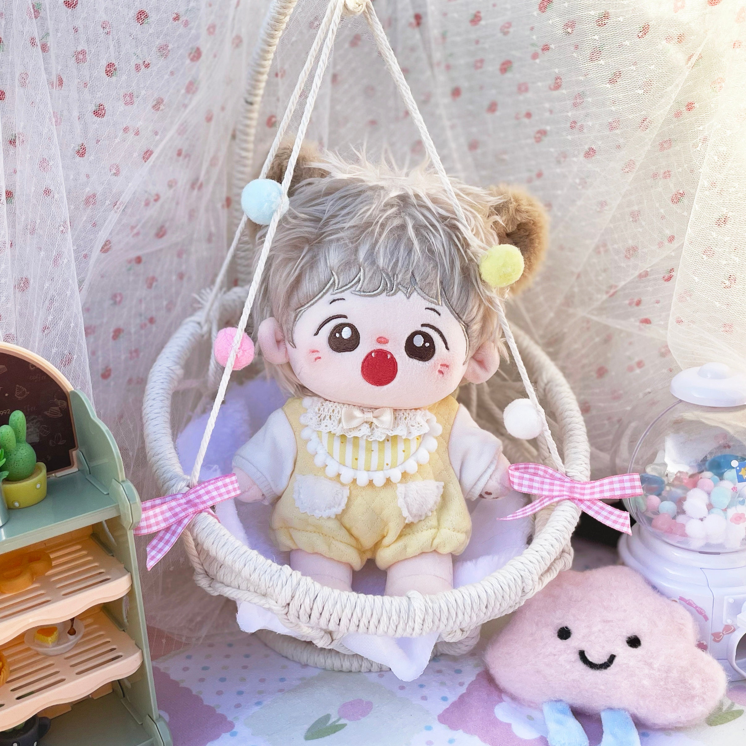 20CM Handmade Plush Doll Clothes, Kawaii Plush Doll Jumpsuit, Cotton ...