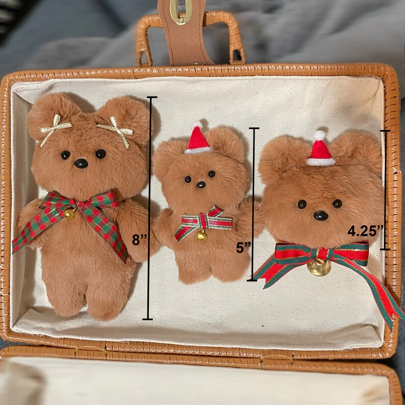 Handmade Kawaii Plush Bear Cute Gingerbread Bear Plushie Toy - Etsy