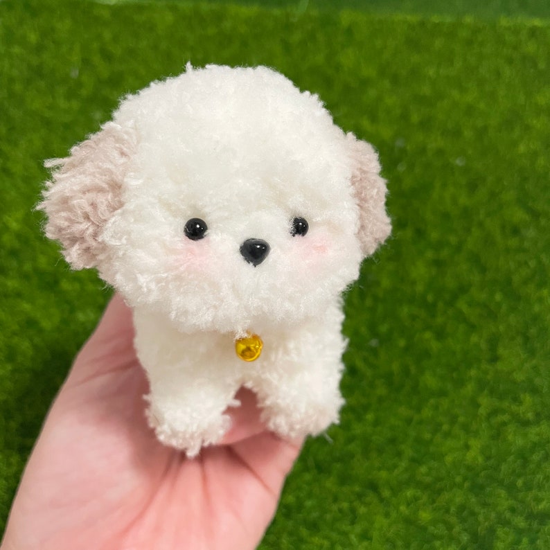 Handmade Plush Root Twisting Rod Puppy, Plush Animal, Kawaii Puppy ...
