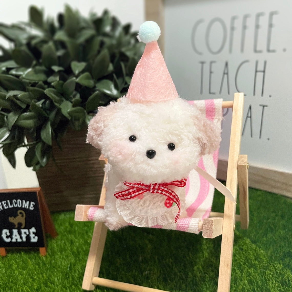 Handmade Plush Root Twisting Rod Puppy, Plush Animal, Kawaii Puppy ...