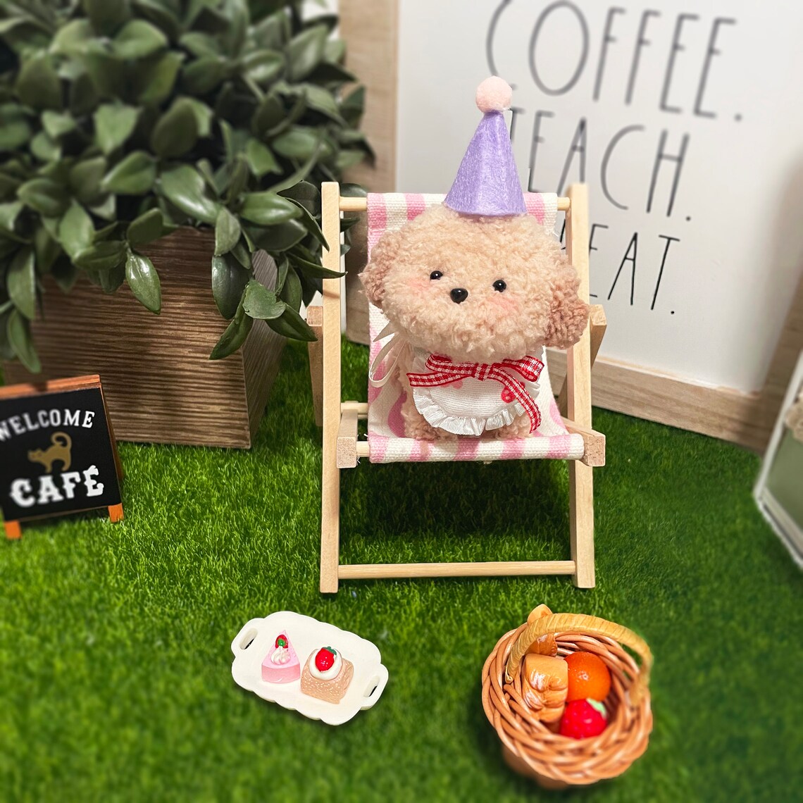 Handmade Plush Root Twisting Rod Puppy, Plush Animal, Kawaii Puppy ...