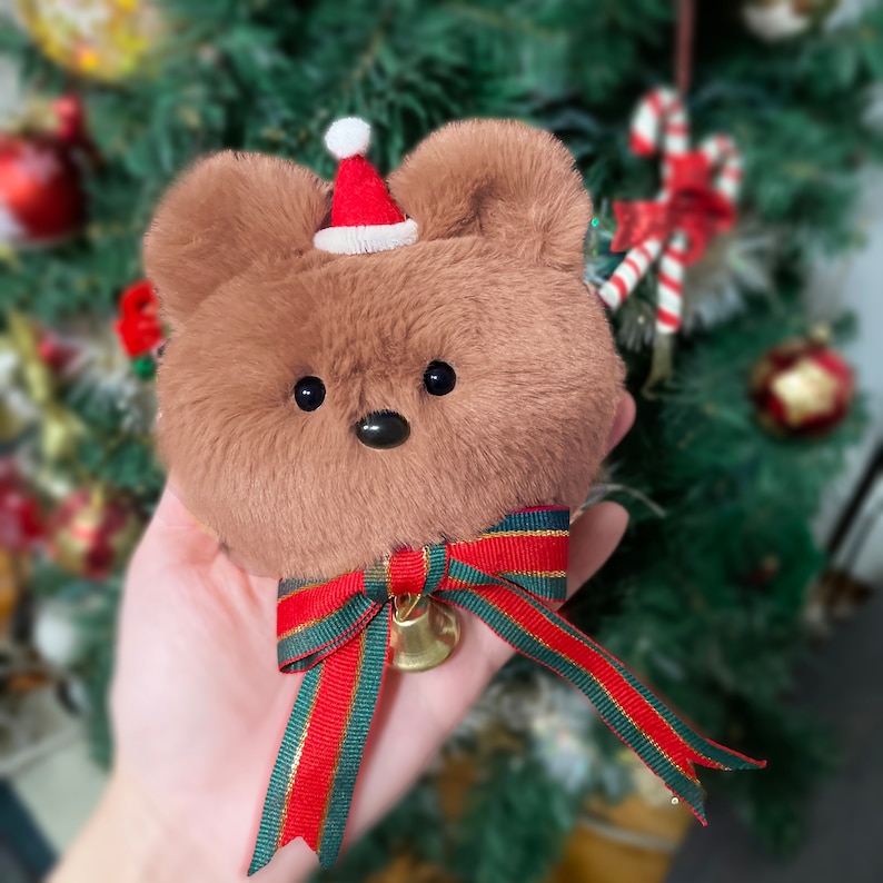 Handmade Kawaii Plush Bear, Cute Gingerbread Bear Plushie Toy, Kawaii ...