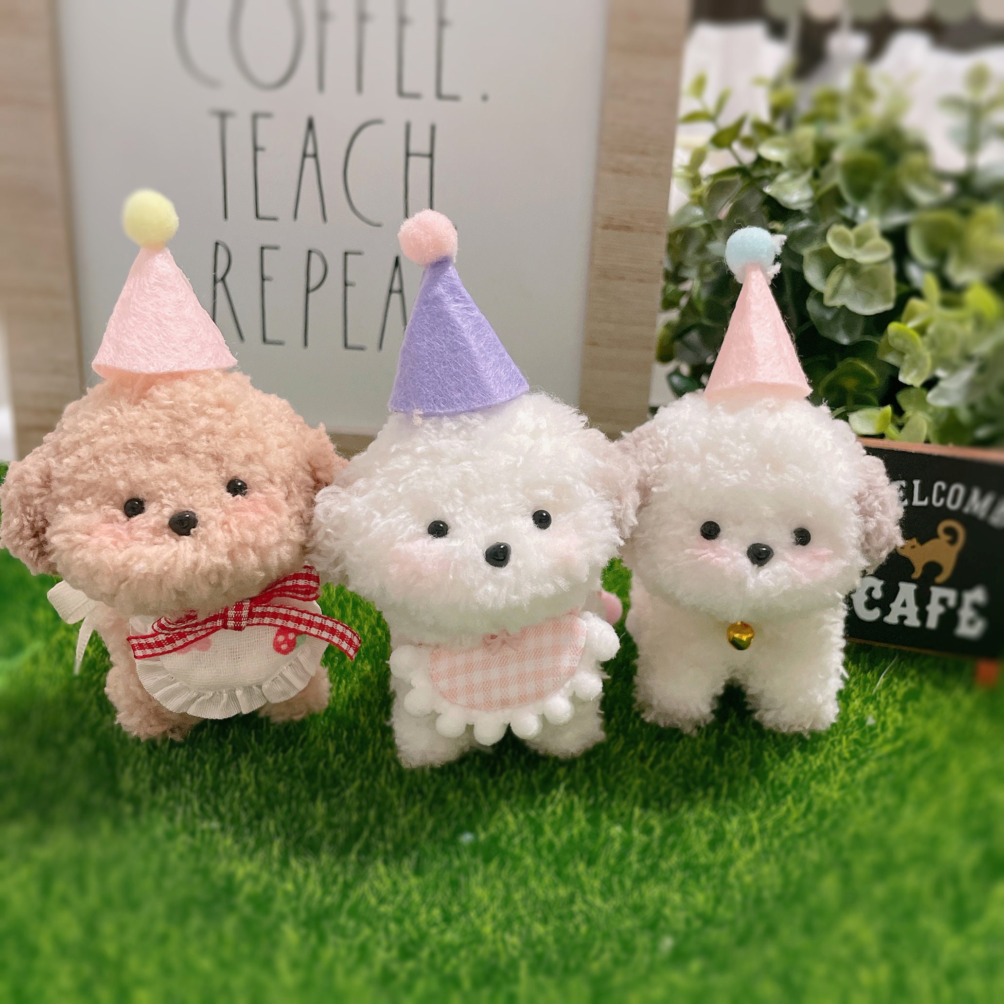 Handmade Plush Root Twisting Rod Puppy, Plush Animal, Kawaii Puppy ...