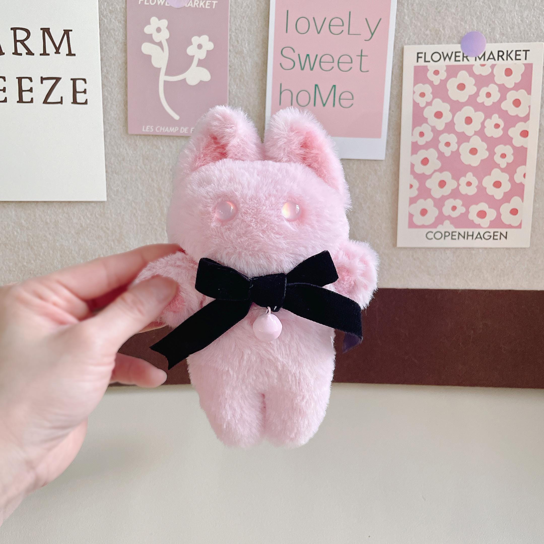 Handmade Cute Plush Animal, Kawaii Cat Plush Toy, Kawaii Plushies, Cute ...