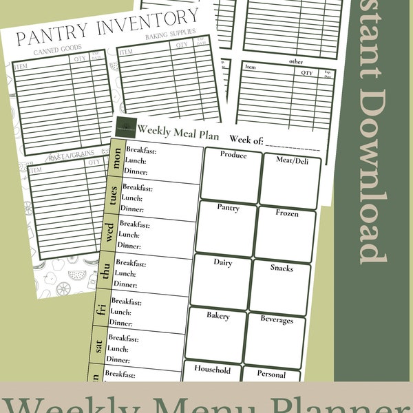 Prepper Pantry Inventory Printable - Etsy