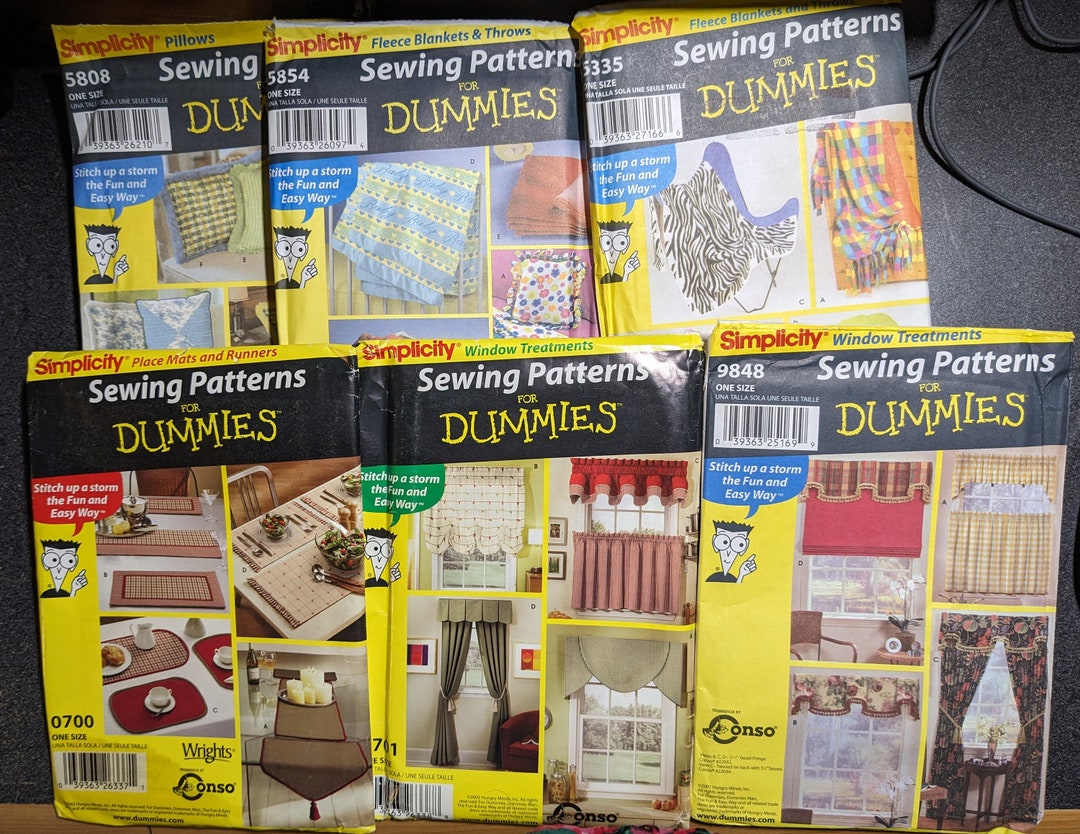Simplicity Sewing Patterns for Dummies C105 - Etsy