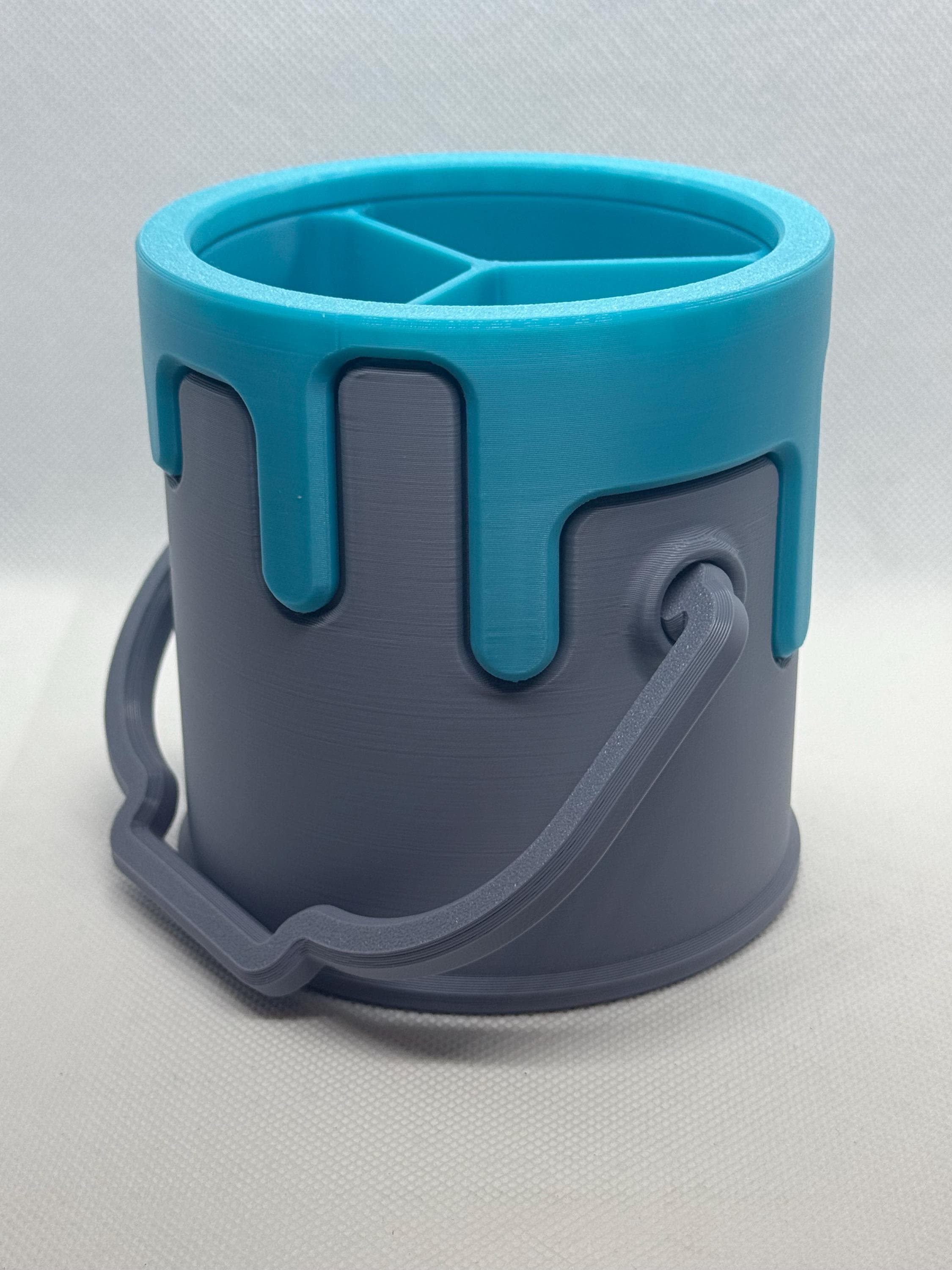 Paint Bucket Drippy Bucket 3D Printed - Desk Organizer - Pencil Holder ...