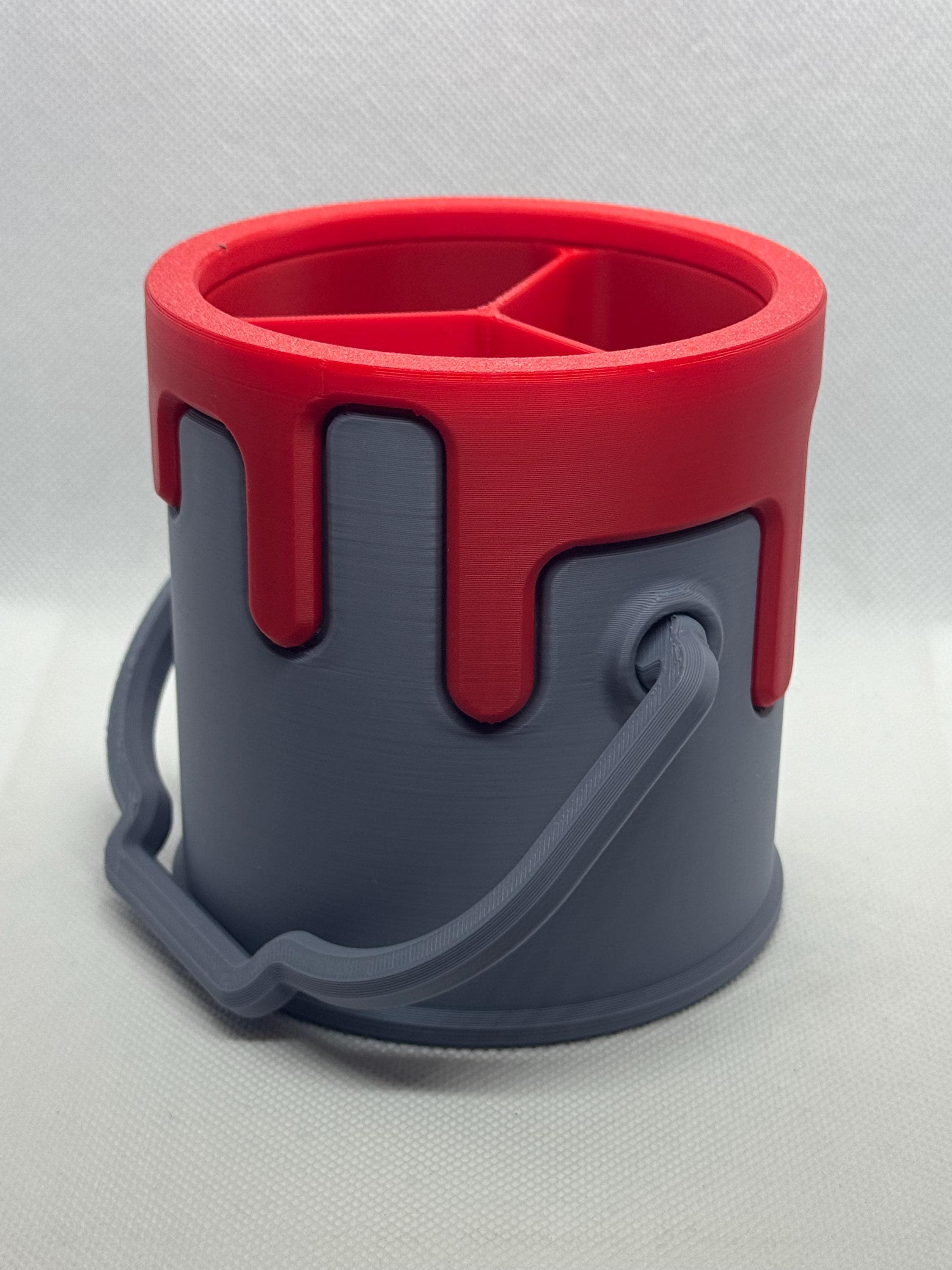 Paint Bucket Drippy Bucket 3D Printed - Desk Organizer - Pencil Holder ...