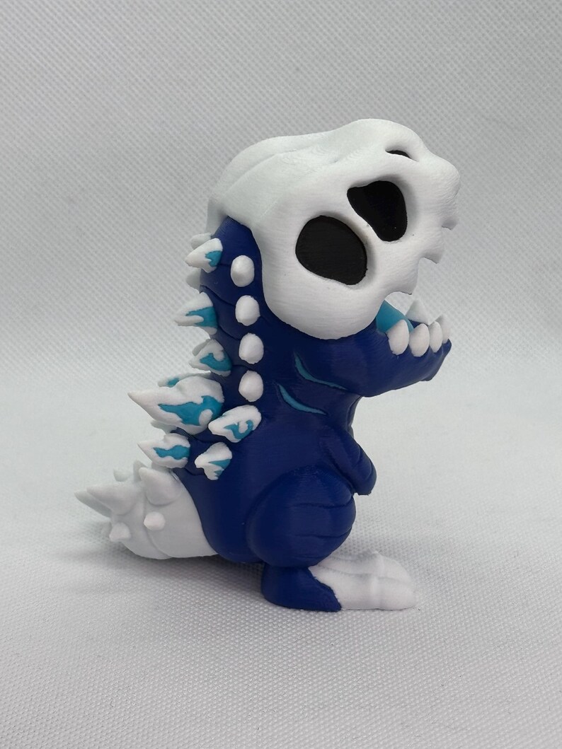Boney Beast Blue Zilla T-rex 3D Printed Dinosaur Toy - Etsy