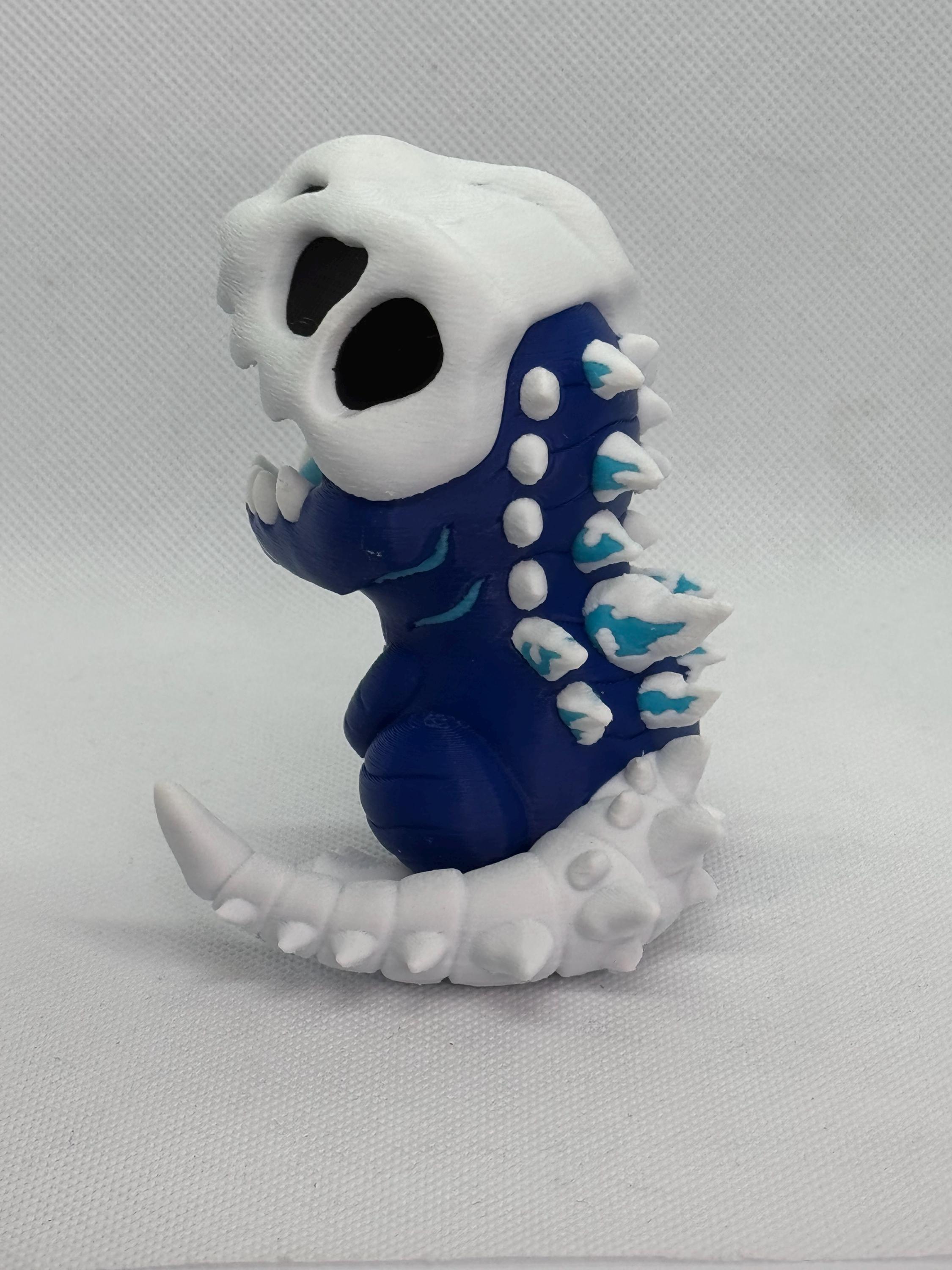 Boney Beast Blue Zilla T-rex 3D Printed Dinosaur Toy - Etsy