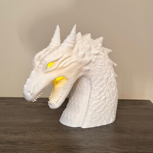 Ember Glow Dragon Head 3D Printed - Dragon Head LED Nightlight ...