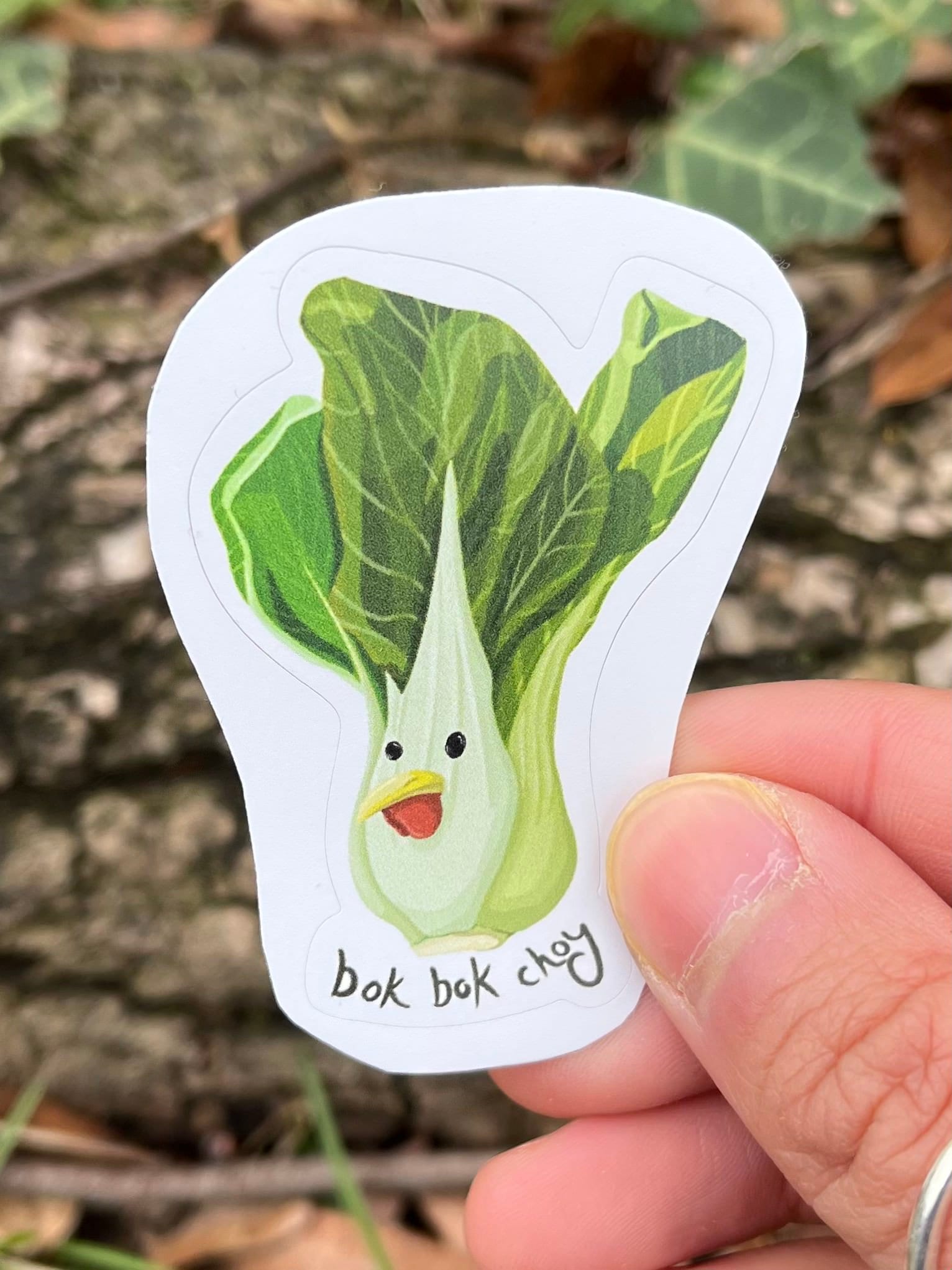 Bok Bok Choy Chicken Vegetable Sticker - Etsy