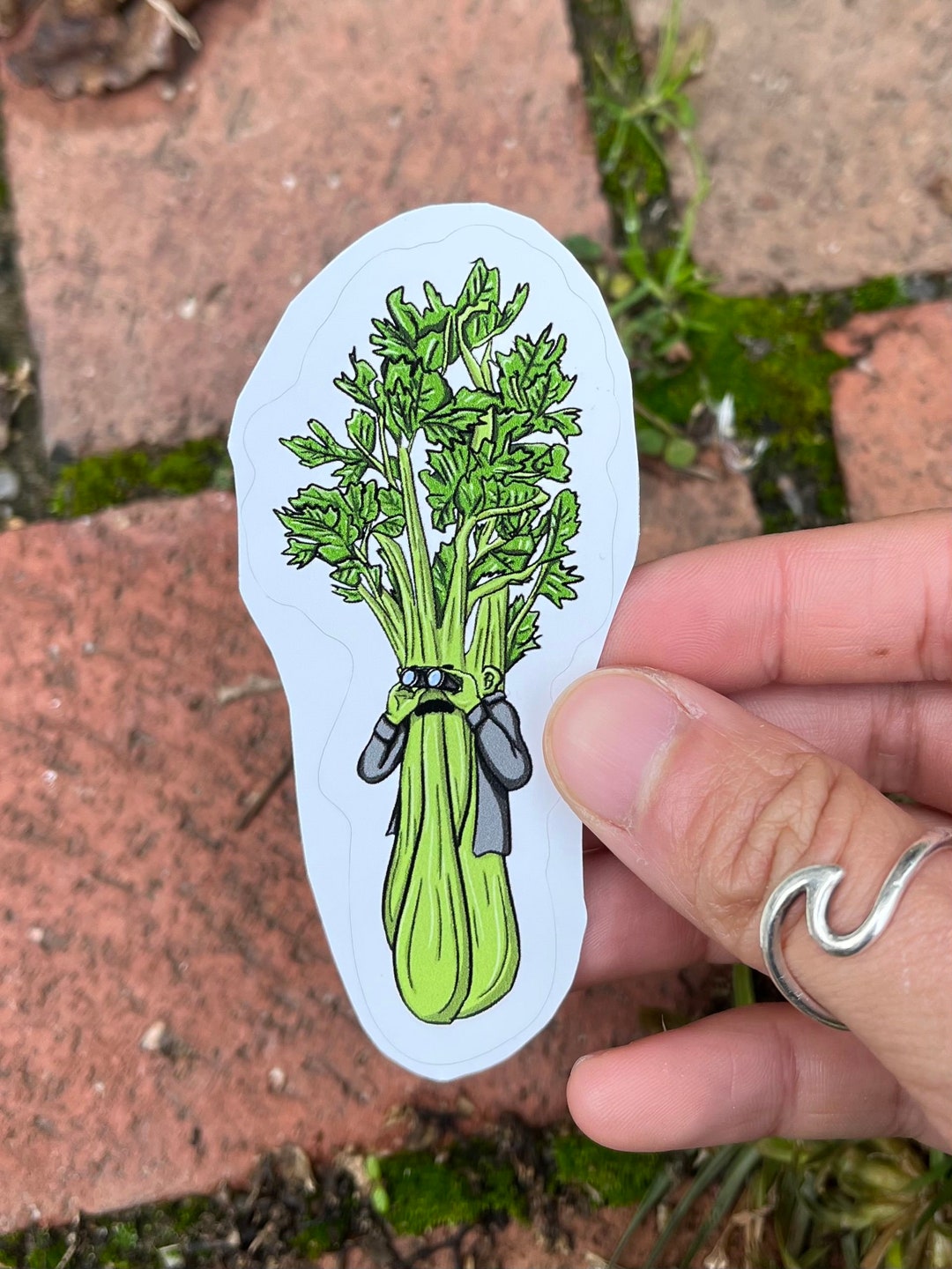 Celery Stalker Vegetable Sticker - Etsy