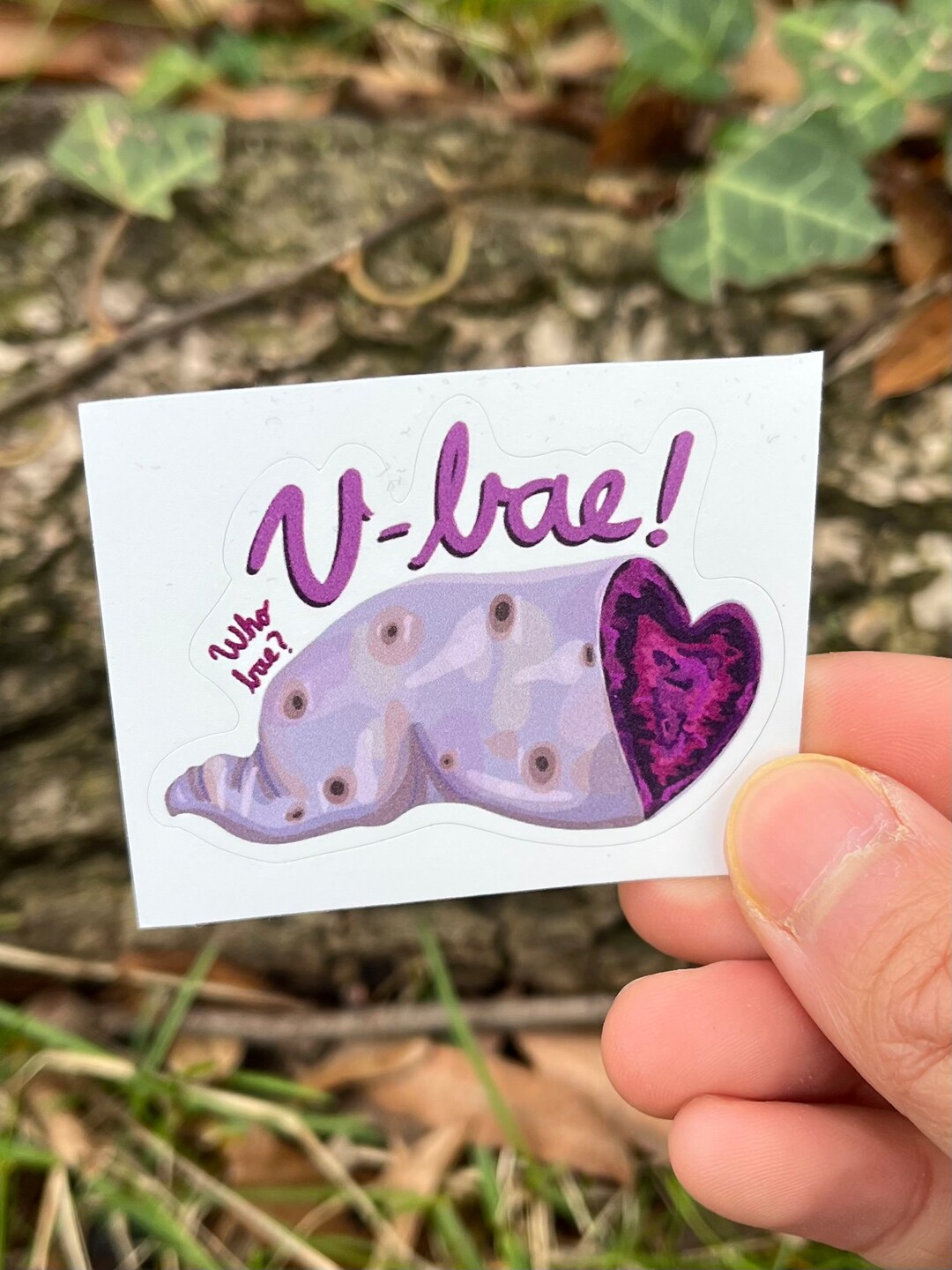 Ube You Bae Vegetable Pun Sticker - Etsy