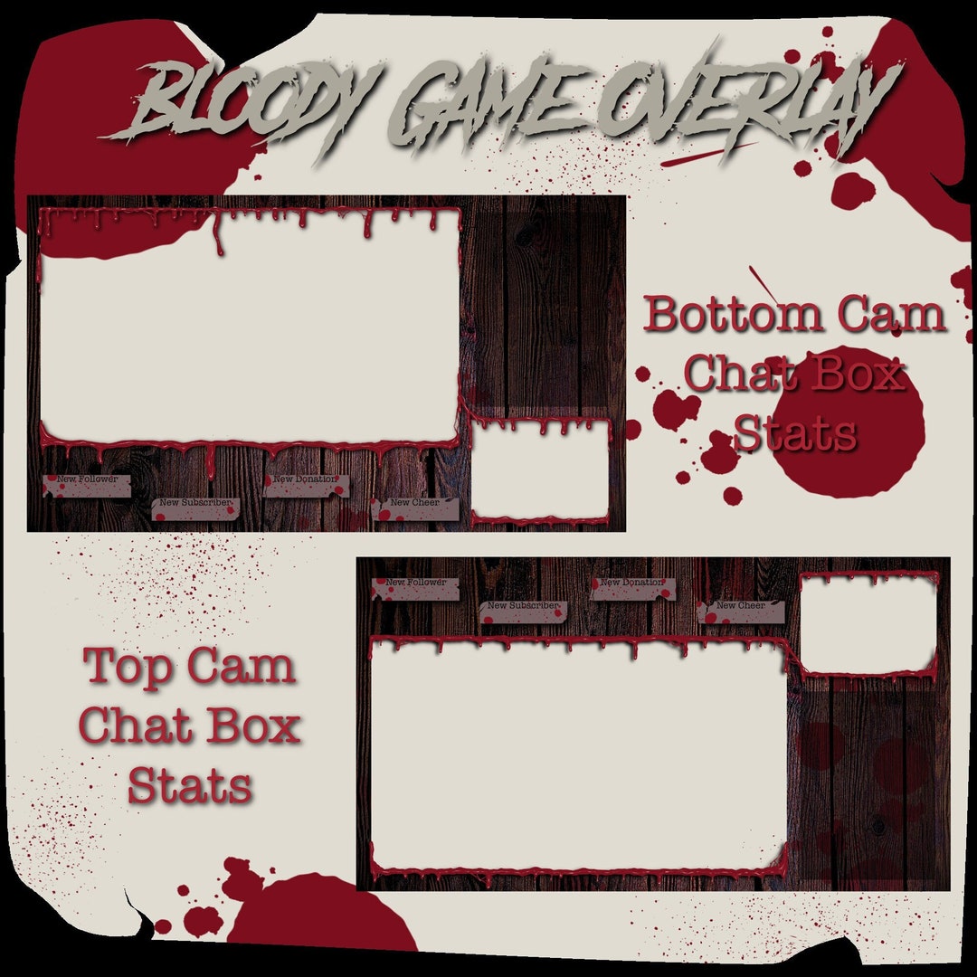 Bloody Twitch Overlays - Etsy