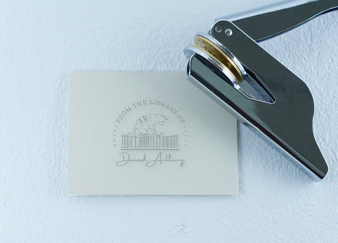 Personalized Library Embosser , Flower Gardener Library Embossing ...
