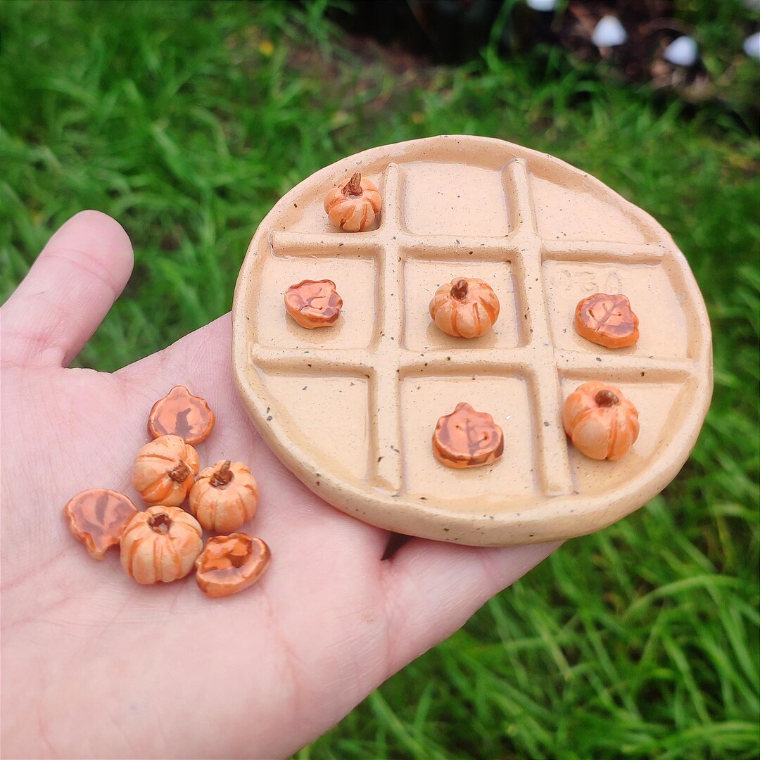 Fall Ceramic Tic Tac Toe - Etsy