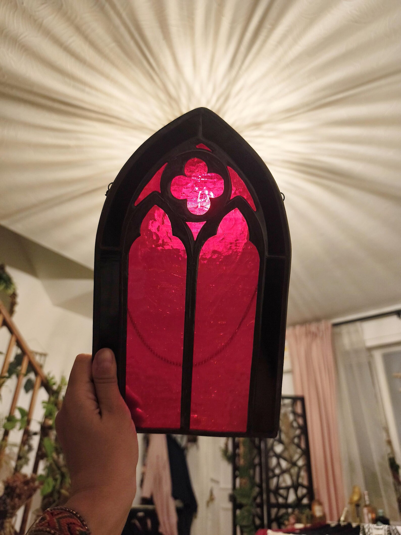 Stained Glass Gothic Arch Window Panel Wall Decoration - Etsy
