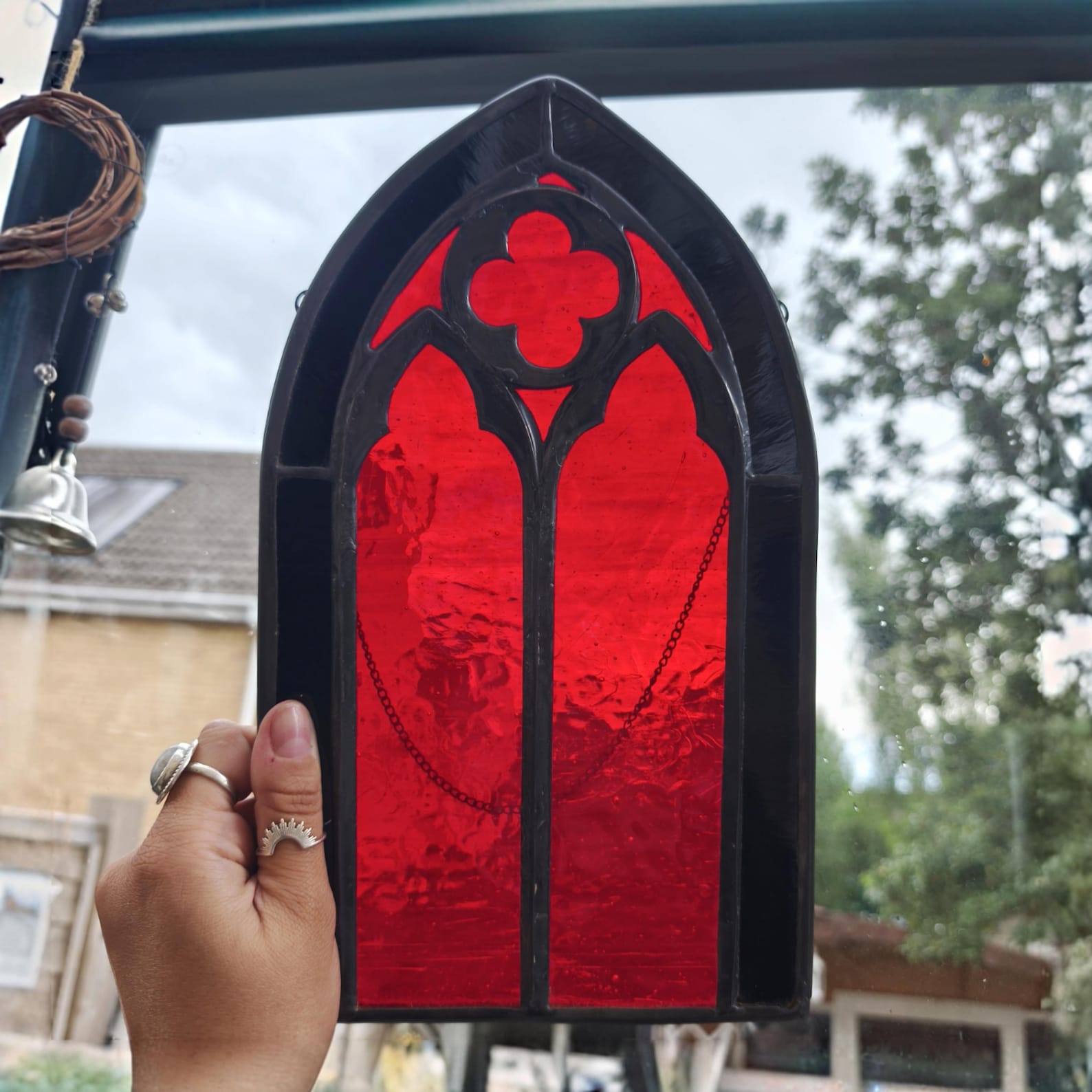Stained Glass Gothic Arch Window Panel Wall Decoration - Etsy