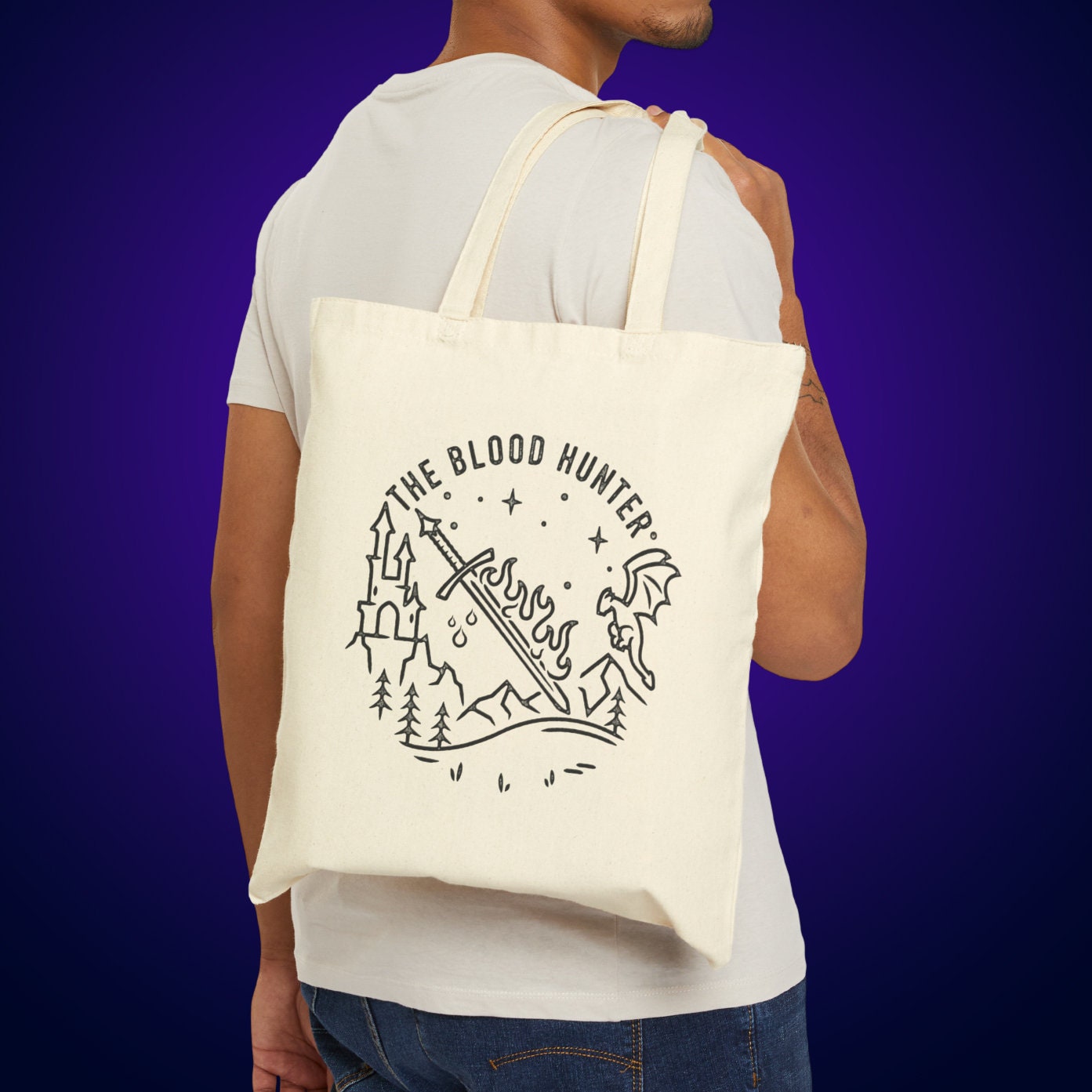 Dnd Tote Bag, Dungeon Master (DM) Bag, Game Master (GM) Bag, Dungeons ...