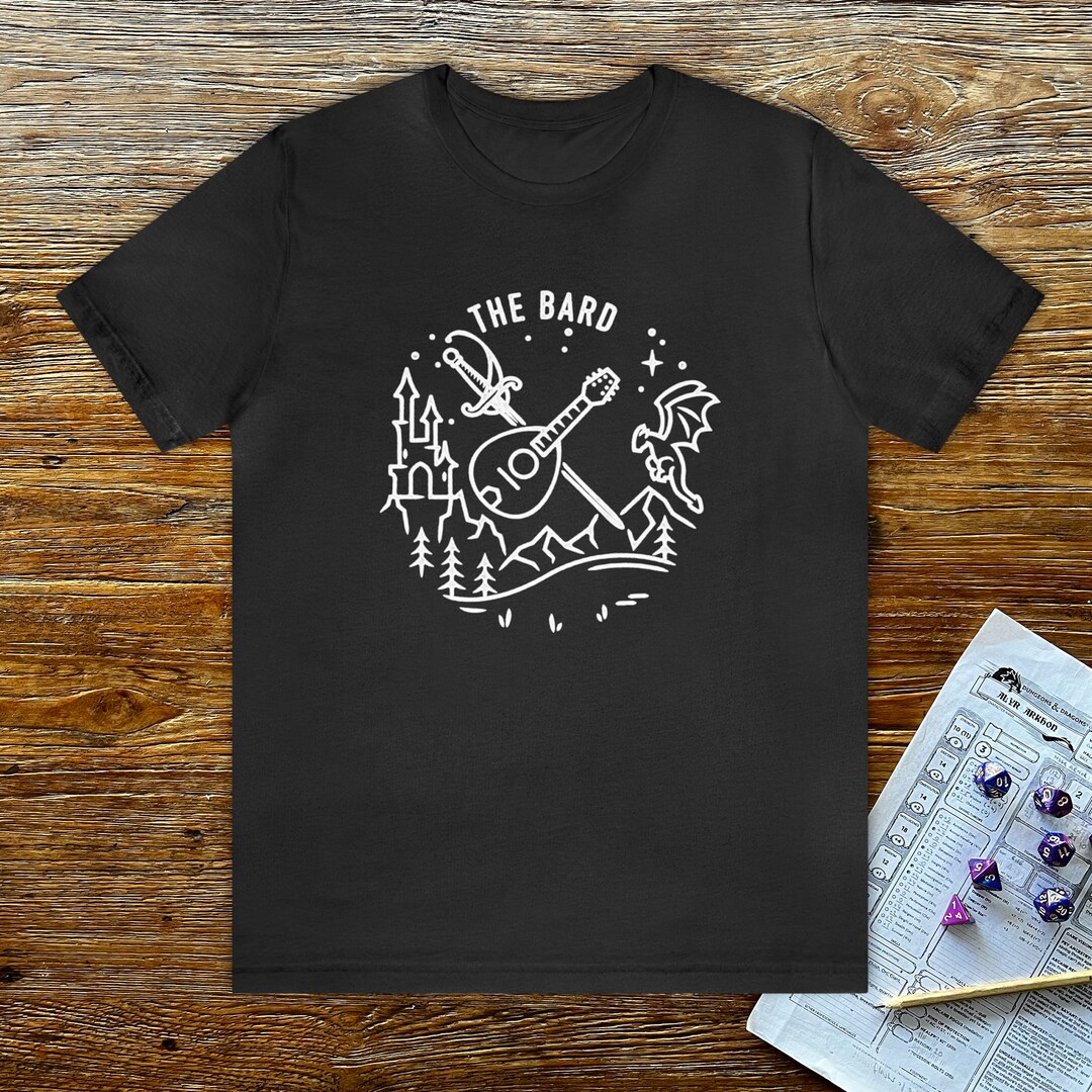 Dnd Bard Shirt, Dungeons and Dragons Tee, Distressed Vintage D&D ...